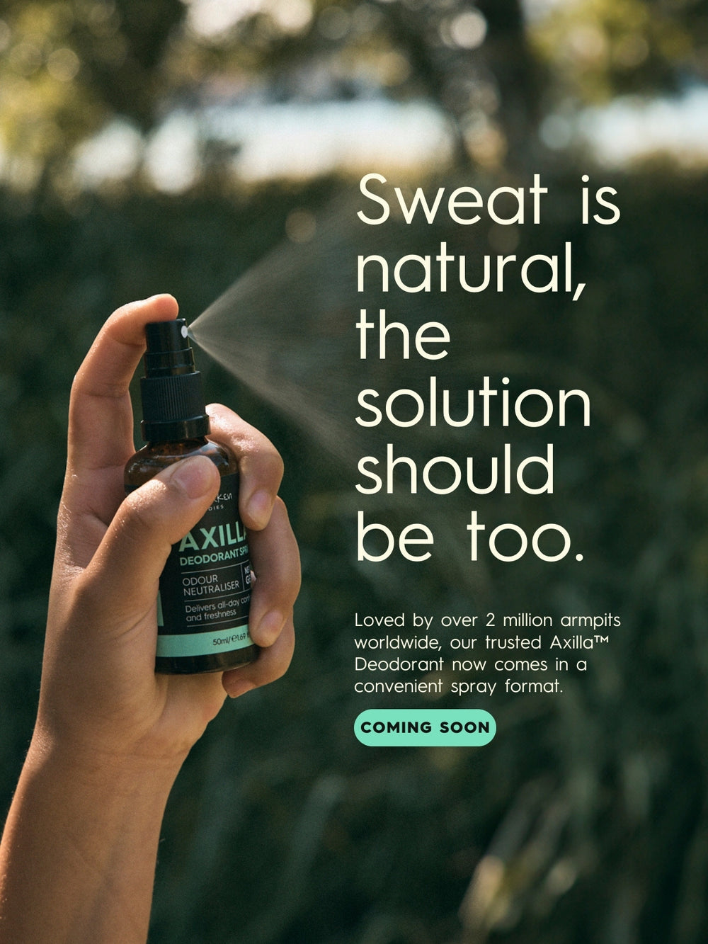 Axilla™ Natural Deodorant Spray